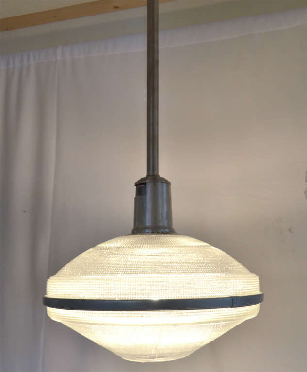 Repurposed Industrial Holophane Lighting For Sale at 1stDibs