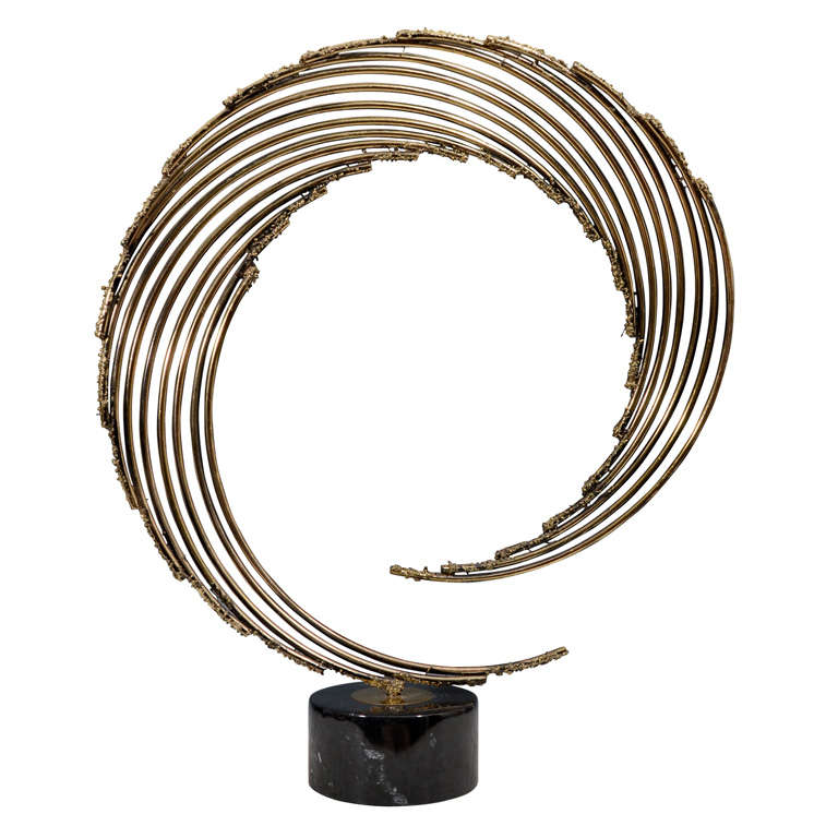 Mid Century Abstract "Wave" Sculpture by Curtis Jere at 1stDibs ...