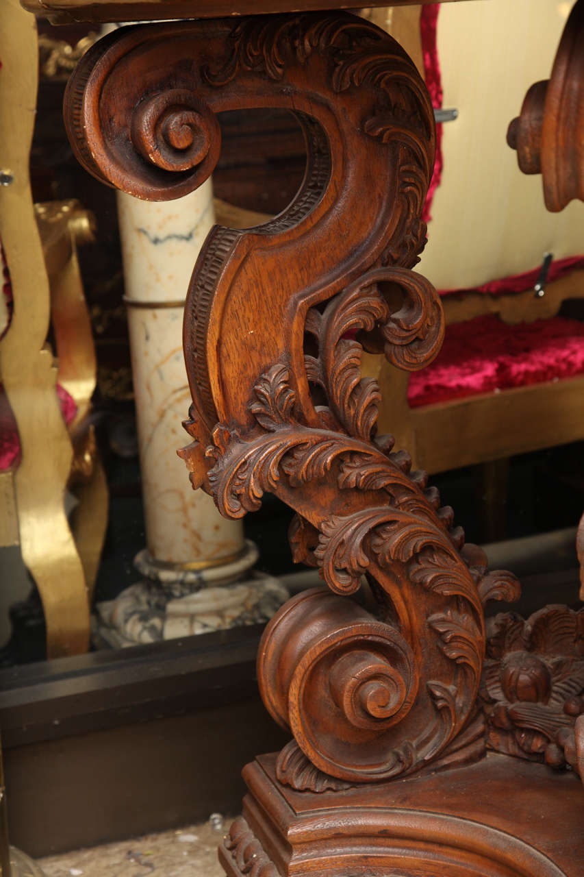 Italian Rococo Style Shell Motif Console For Sale at 1stDibs | rococo ...