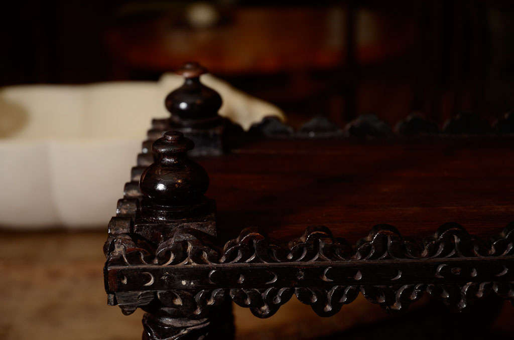 19th Century Anglo-Indian Carved Rosewood Etagere/Book Shelf at 1stDibs