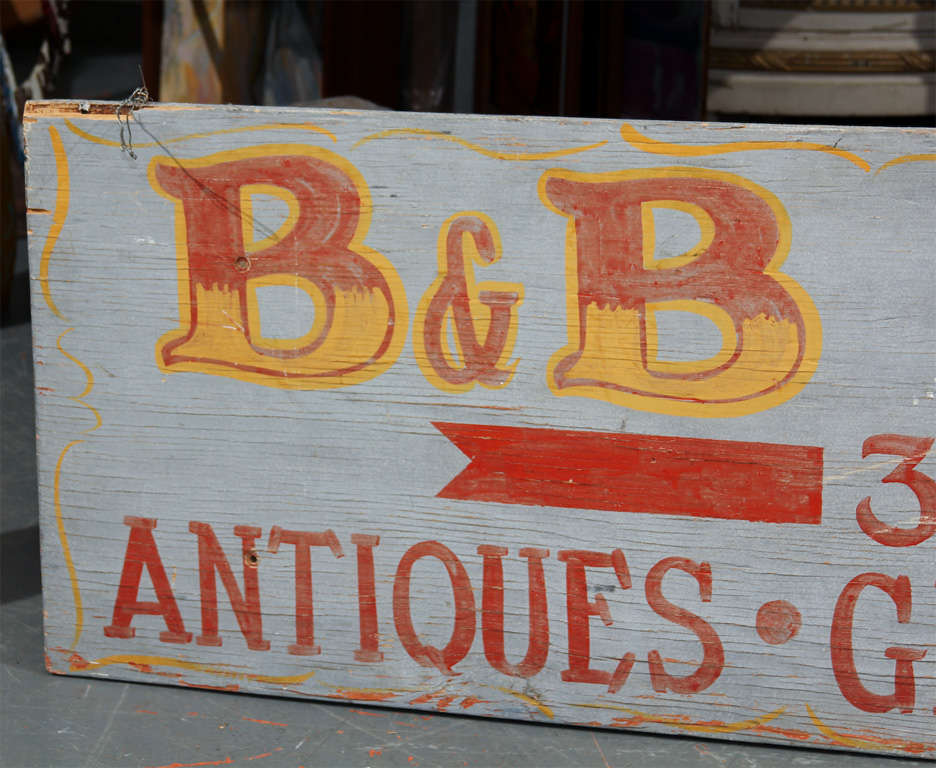 Large Hand-Painted Buffet Line Sign at 1stDibs