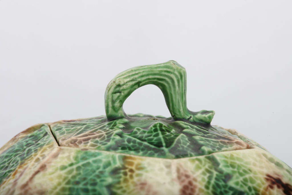 Rare Whieldon School Leaf Molded Teapot For Sale at 1stDibs