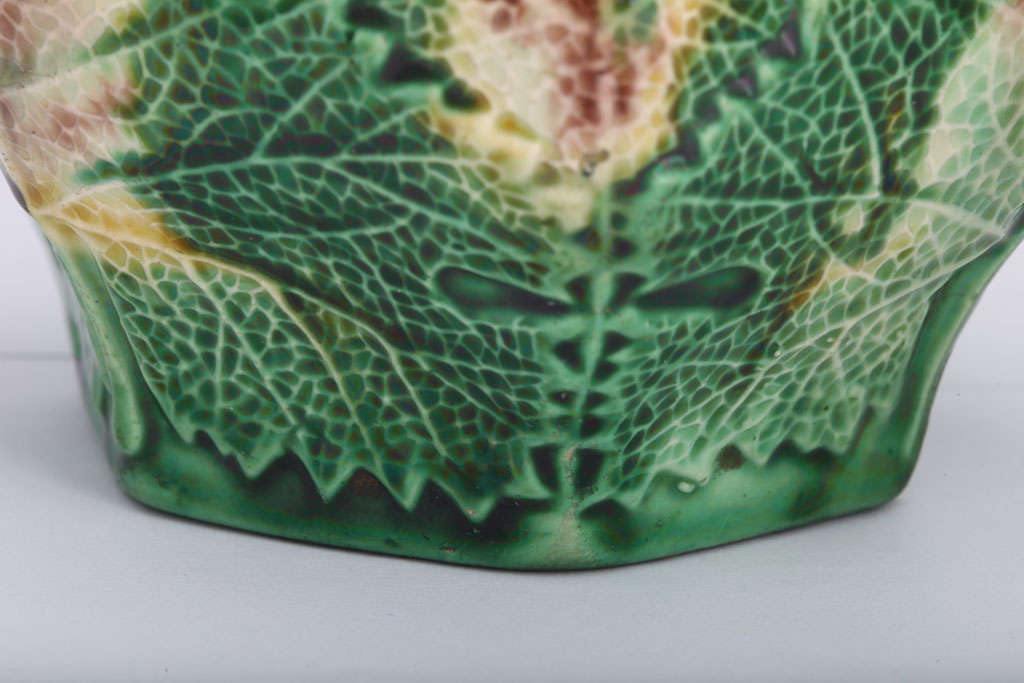 Rare Whieldon School Leaf Molded Teapot For Sale at 1stDibs