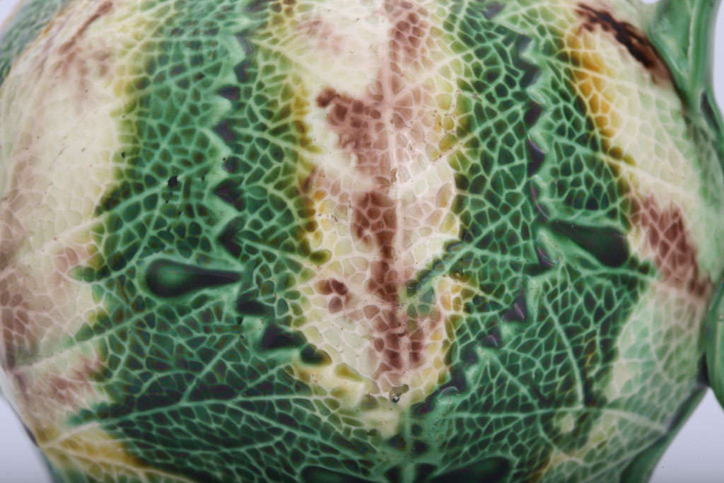 Rare Whieldon School Leaf Molded Teapot For Sale at 1stDibs