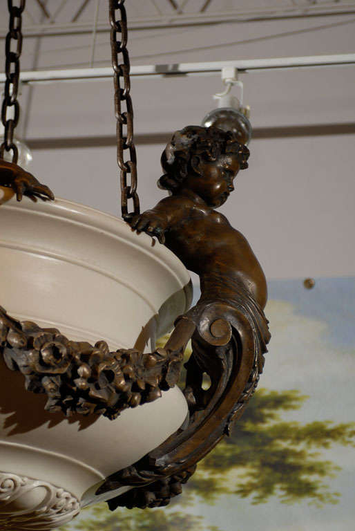 Cherub Chandelier For Sale at 1stDibs | antique cherub chandelier ...