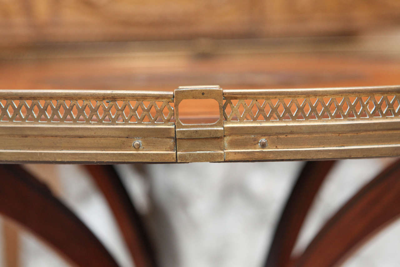 1820 English Mahogany Tea Table with Coramandel Plaque Insert For Sale ...