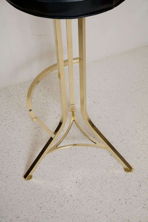 Pair of Vintage Modernist Brass Bar Stools by Seng Chicago at 1stDibs