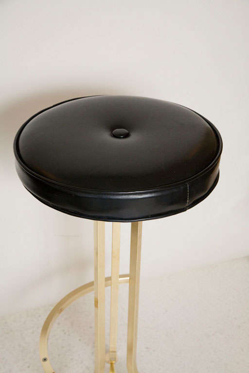 Pair of Vintage Modernist Brass Bar Stools by Seng Chicago at 1stDibs