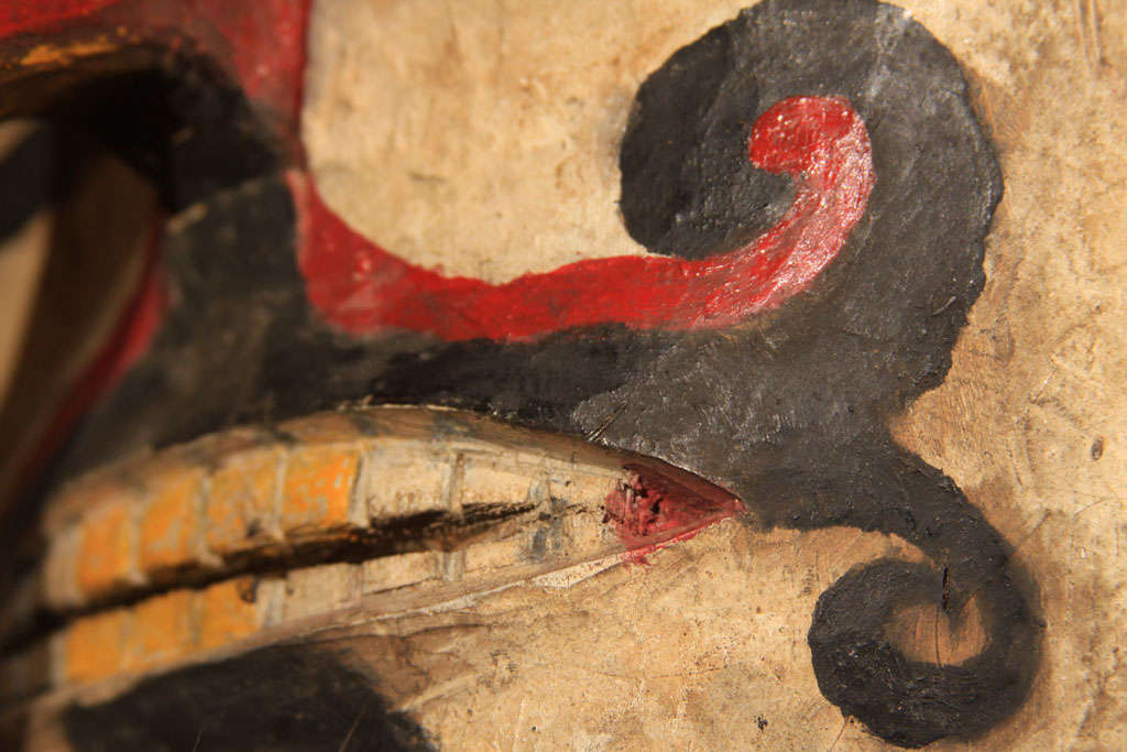 Dayak Carved and Painted Wood Mask from Borneo For Sale at 1stDibs ...