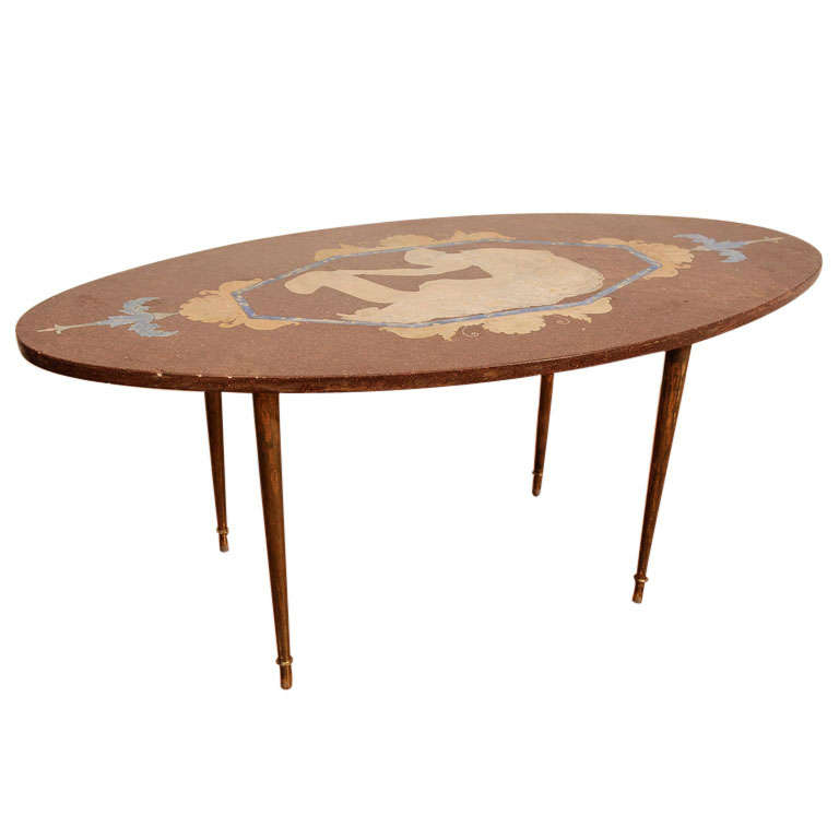 Italian Pietra Dura Coffee Table by Emilio Martelli at 1stDibs