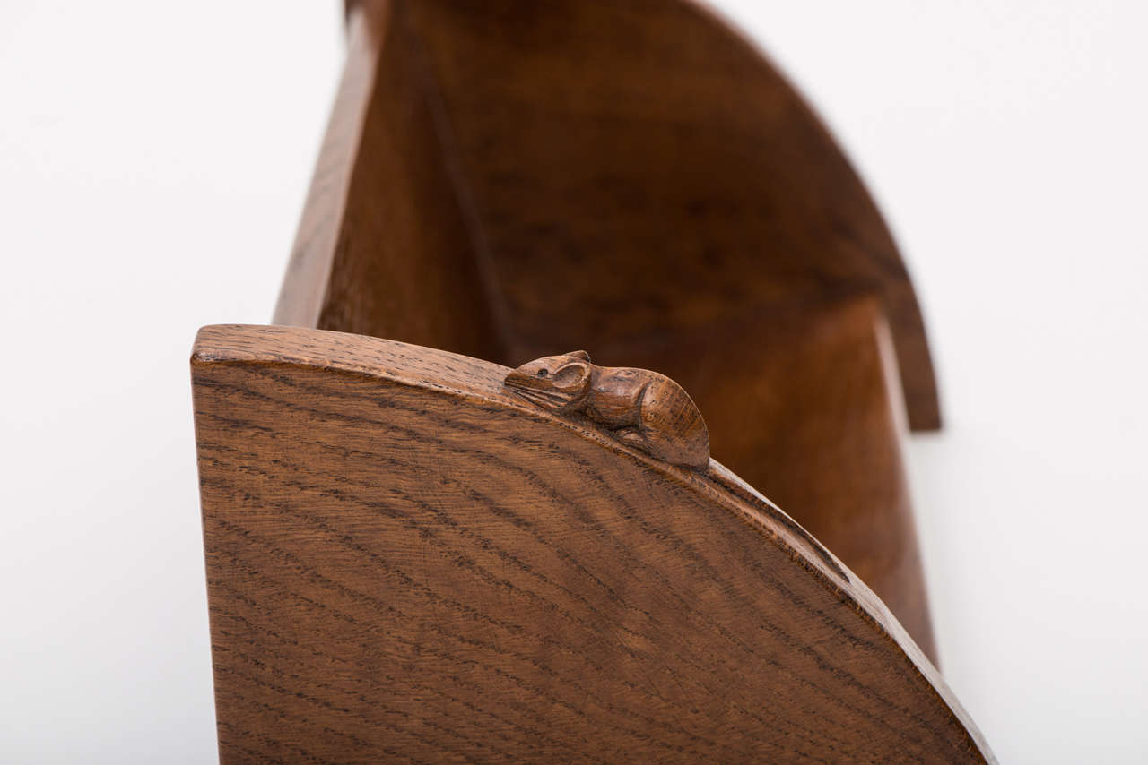 A Robert Thompson “Mouseman” Oak Book Trough. at 1stDibs