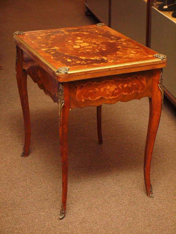 Antique French Rococo Style Games Table For Sale at 1stDibs