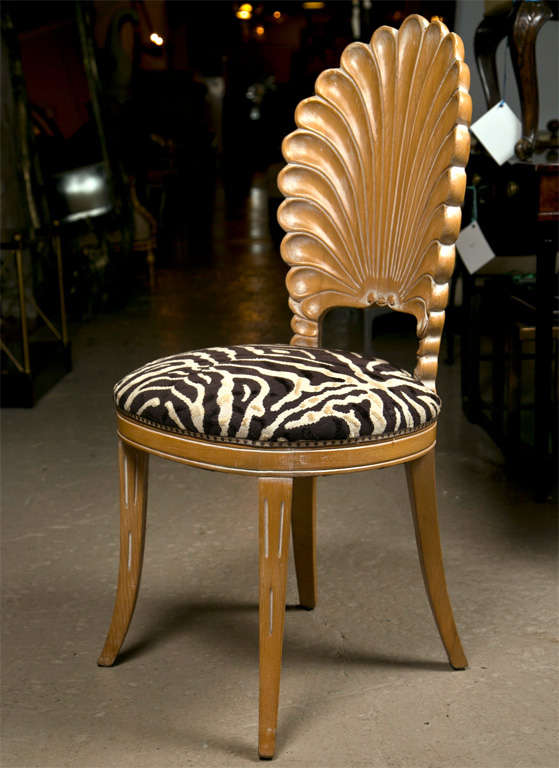 Set of 12 Hollywood Regency Shell-back Dining Chairs at 1stDibs | shell ...