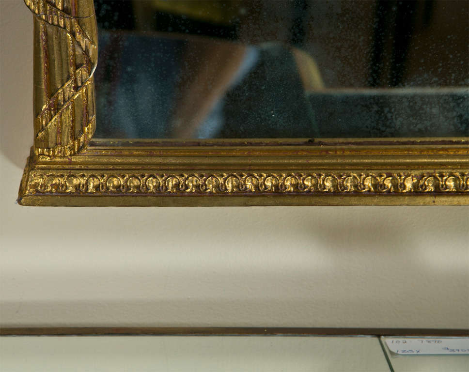 Gilt Wood Over the Mantle Mirror at 1stDibs