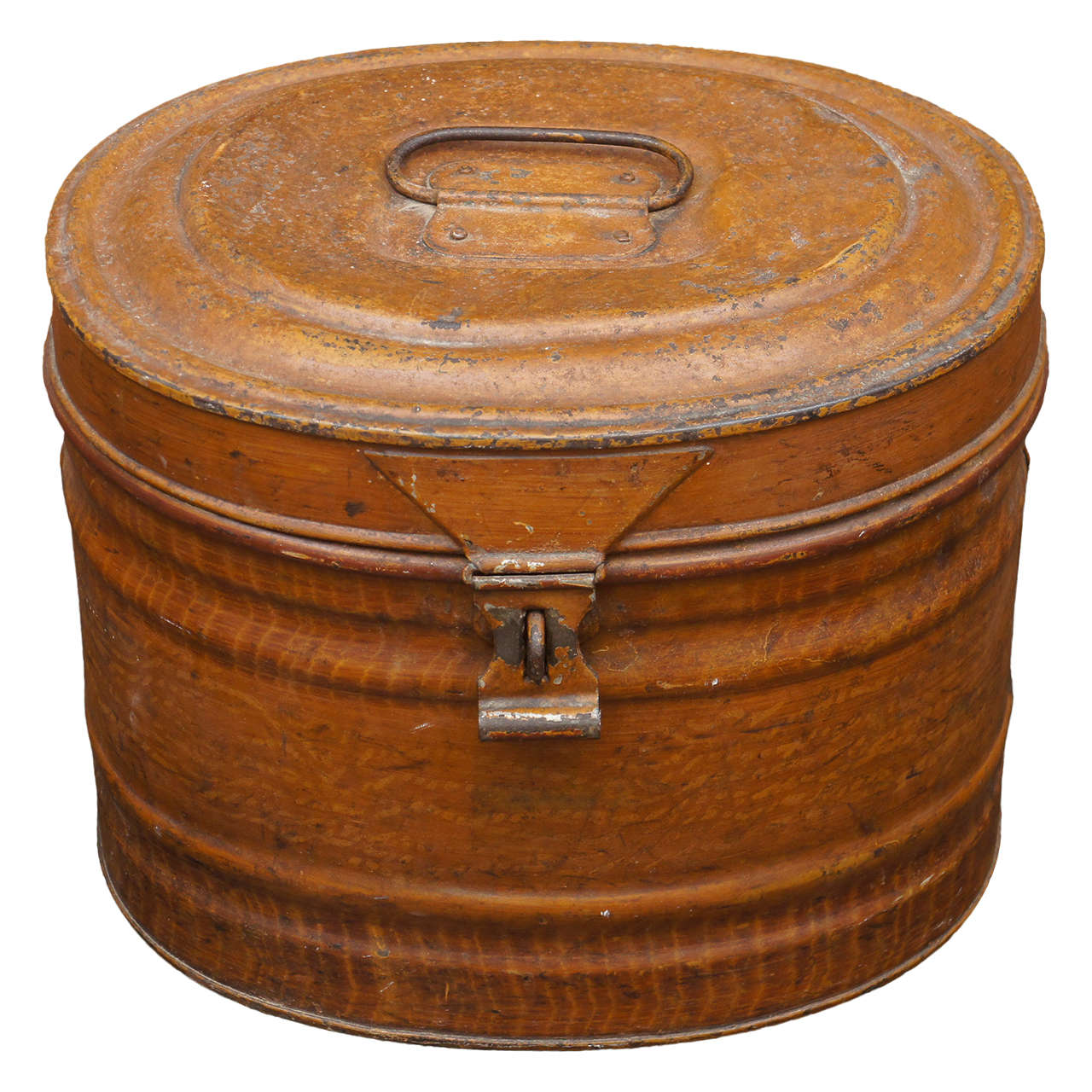 Metal Hat Box at 1stDibs