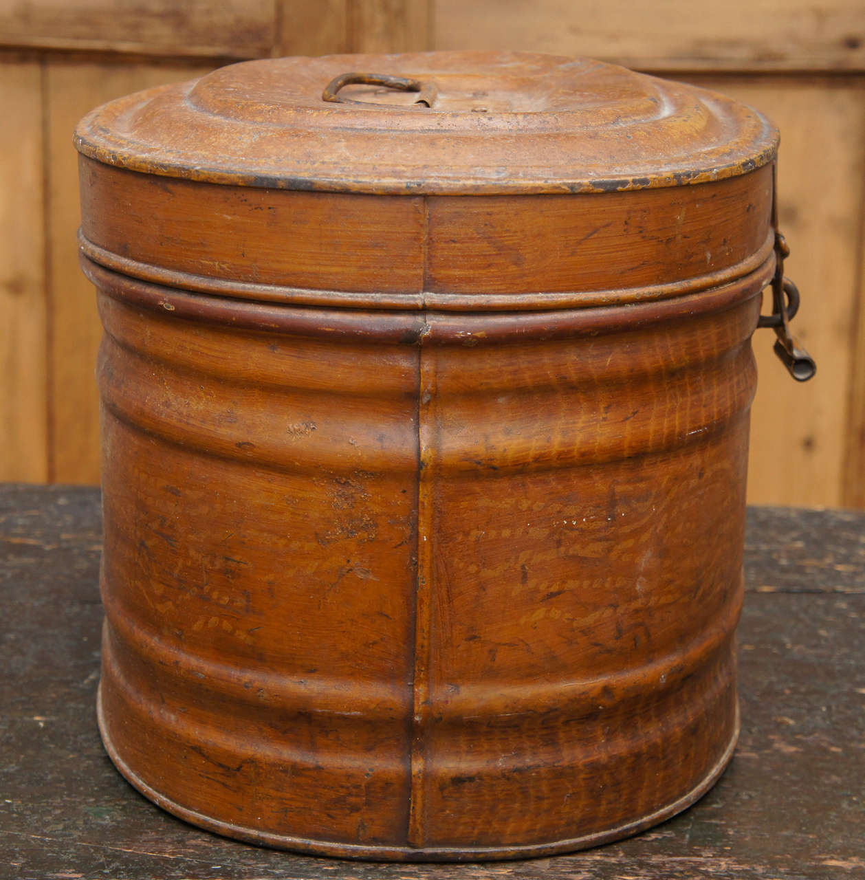 Metal Hat Box at 1stDibs