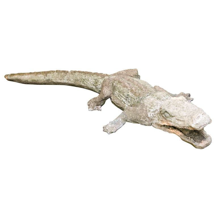 Stone Alligator at 1stDibs