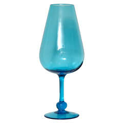 Murano Light Blue Goblet at 1stDibs