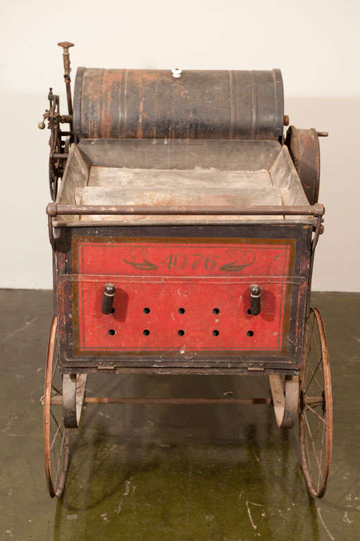 Victorian Hand Painted Peanut Roasting Vending Wagon at 1stDibs ...