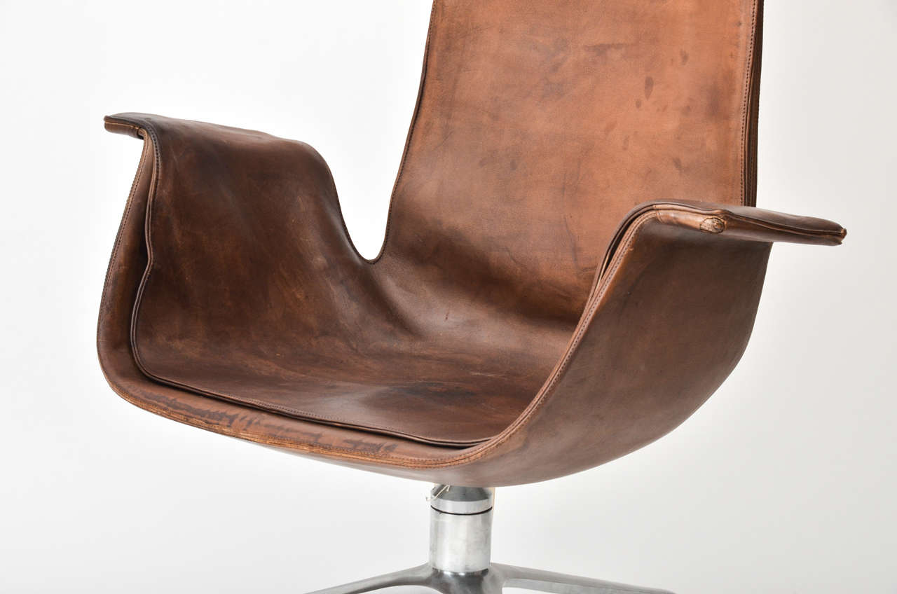 High Back Tulip Chair by Preben Fabricius + Jorgen Kastholm at 1stDibs