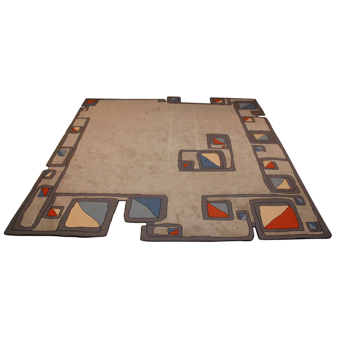 Hand Tufted, 100% New Zealand Wool Rug at 1stDibs