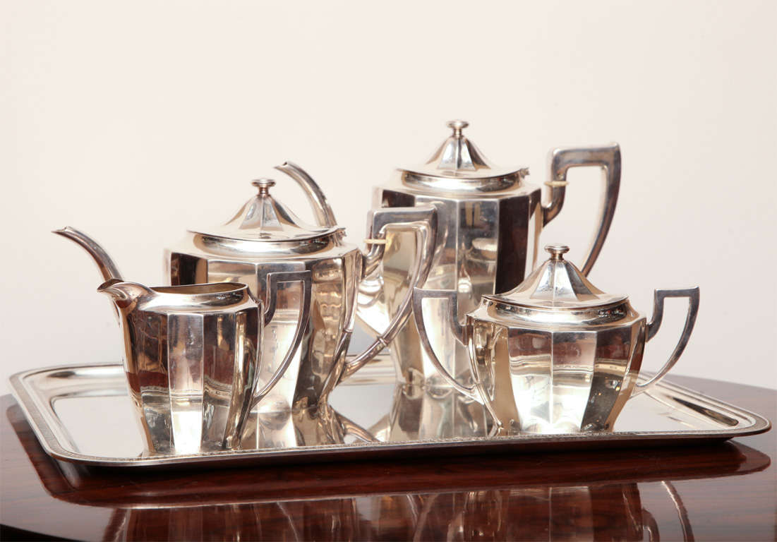 Art Deco Coffee/Tea Service by Quist For Sale at 1stDibs