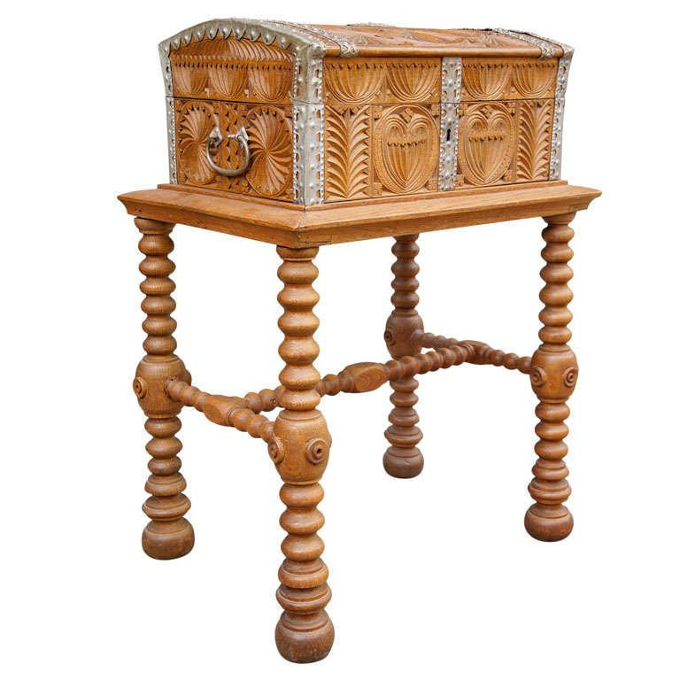 Small Chest on Stand at 1stDibs