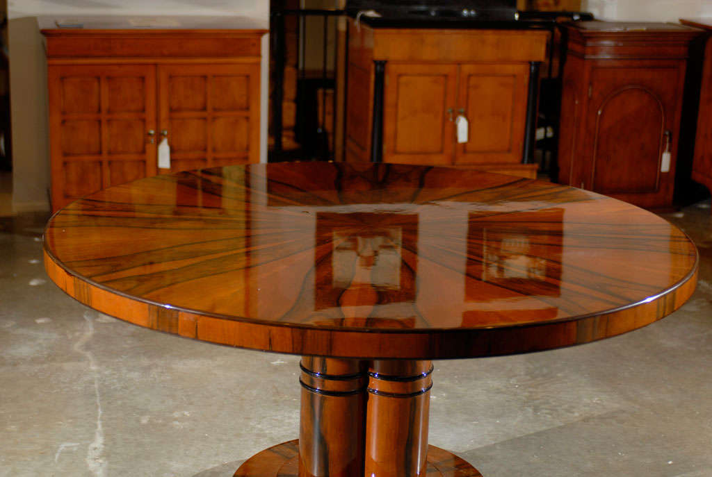 French Circular Art Deco Dining Table at 1stDibs