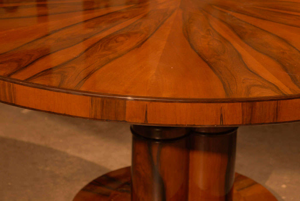 French Circular Art Deco Dining Table at 1stDibs