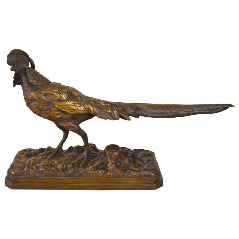 Bronze Faisan by Trodoux For Sale at 1stDibs