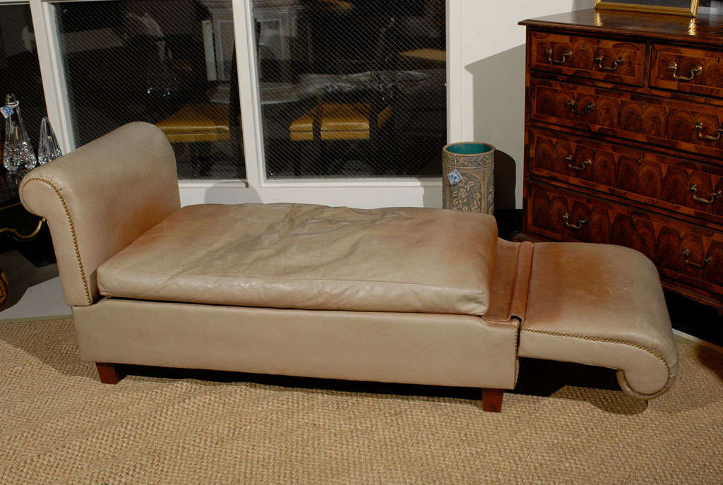 French Art Deco Convertible Leather Daybed at 1stDibs | leather daybed ...