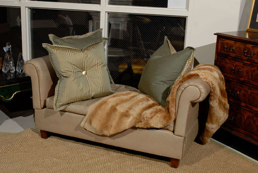 French Art Deco Convertible Leather Daybed at 1stDibs | leather daybed ...