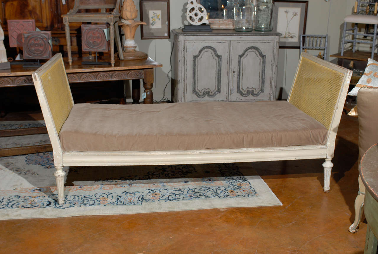 French Cane Daybed at 1stDibs