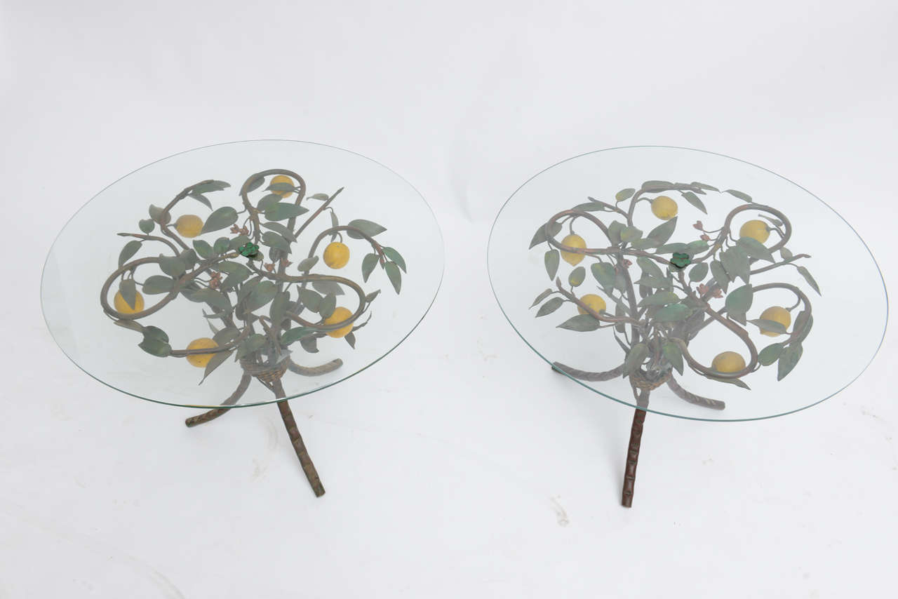 Metal Lemon Tree Tables at 1stDibs