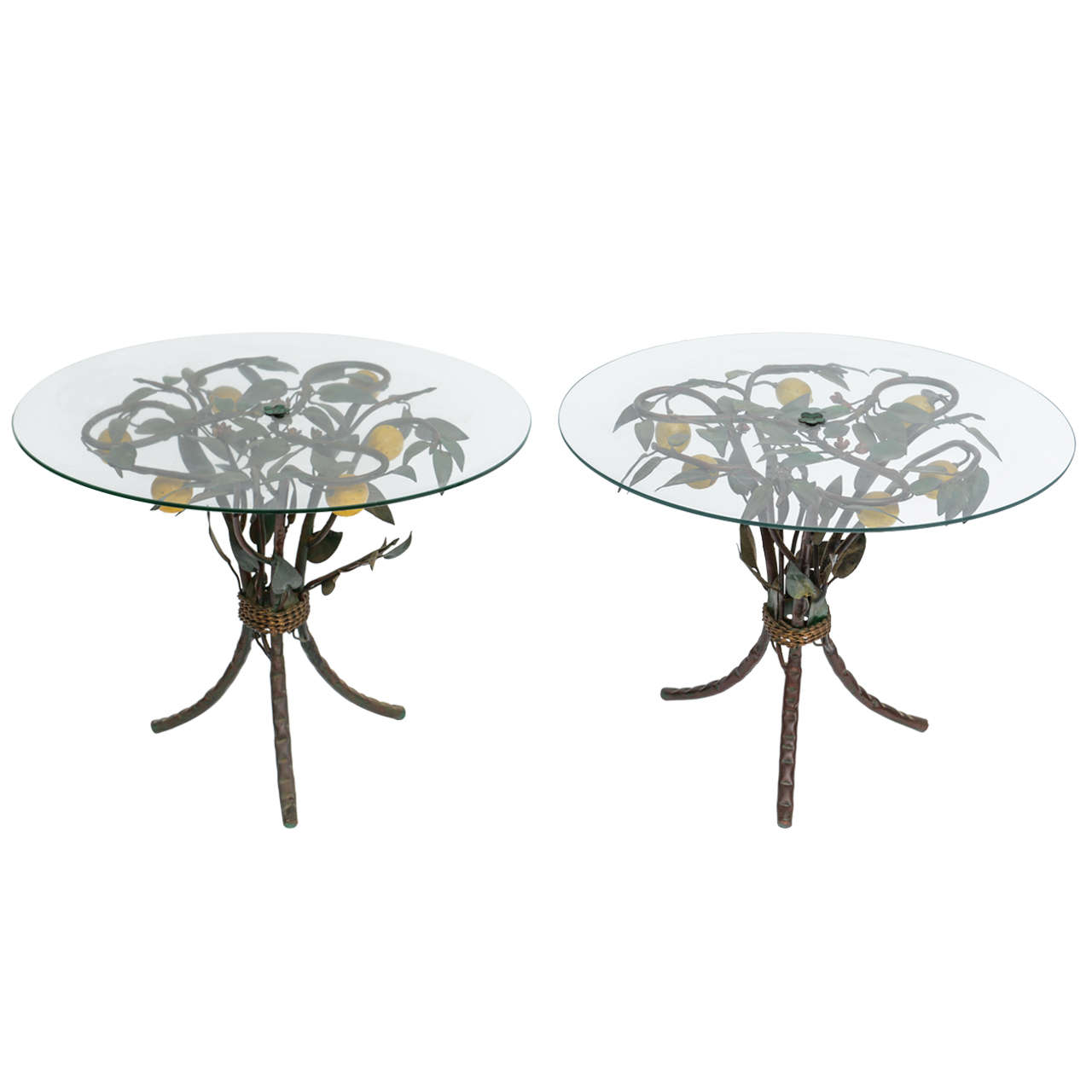 Metal Lemon Tree Tables at 1stDibs