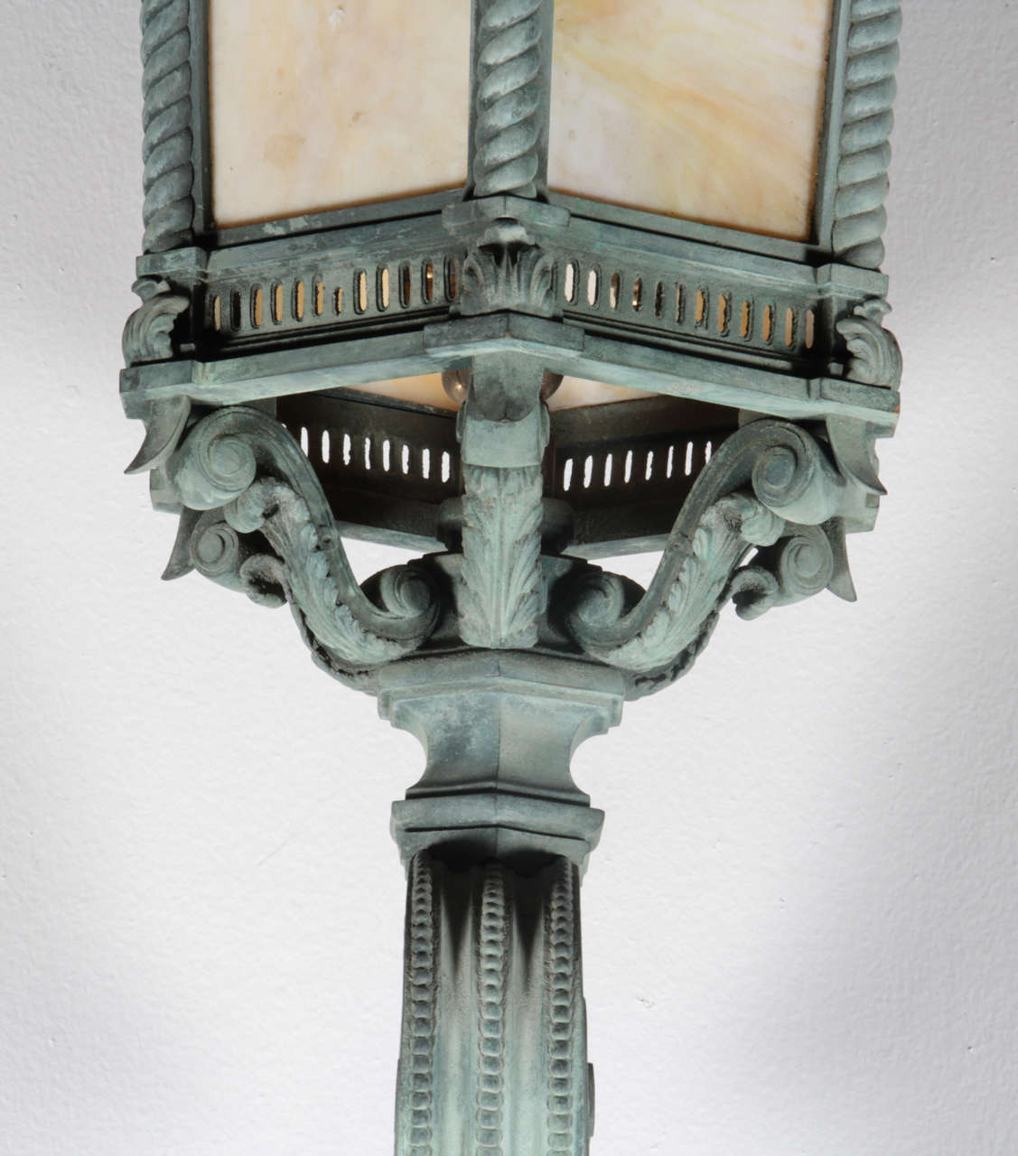 Large Scale Original Classical Bronze Exterior Sconces at 1stDibs