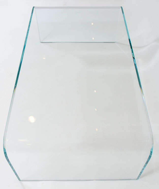 Glass Waterfall Cocktail Table by Angelo Cortesi for Fiam Italia at ...