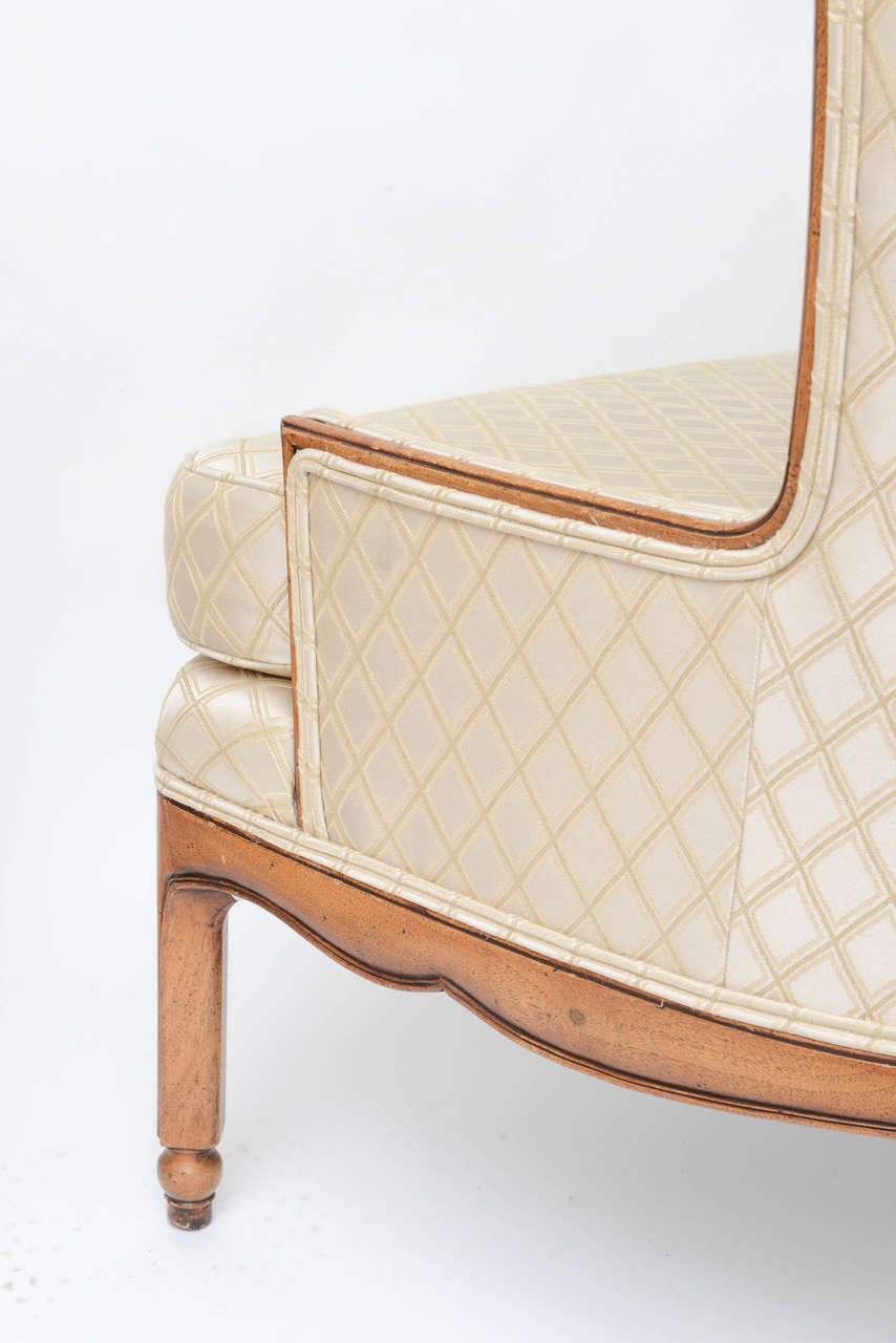 Grosfeld Style High Back Wing Tip Club Chairs For Sale at 1stDibs ...