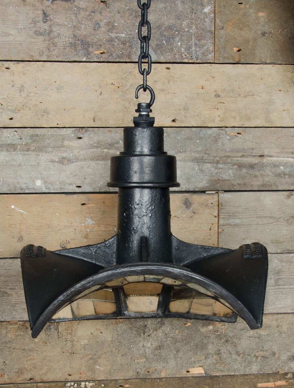 Antique Industrial, Cast Iron Mirrored Ceiling Lights at 1stDibs