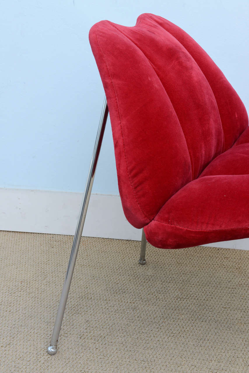 Pair of Modern Lips Pop Fun Chairs at 1stDibs
