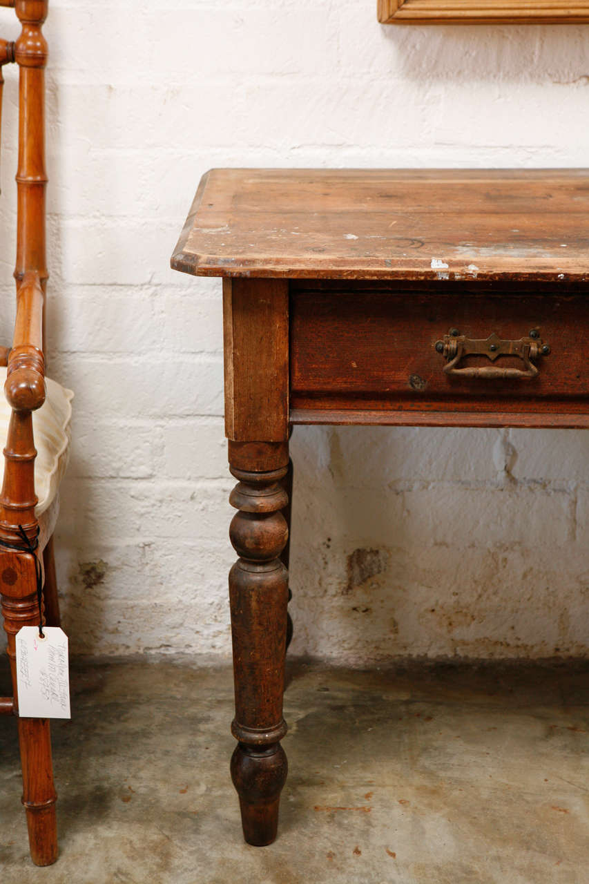 Distressed English Workman's Bench at 1stDibs