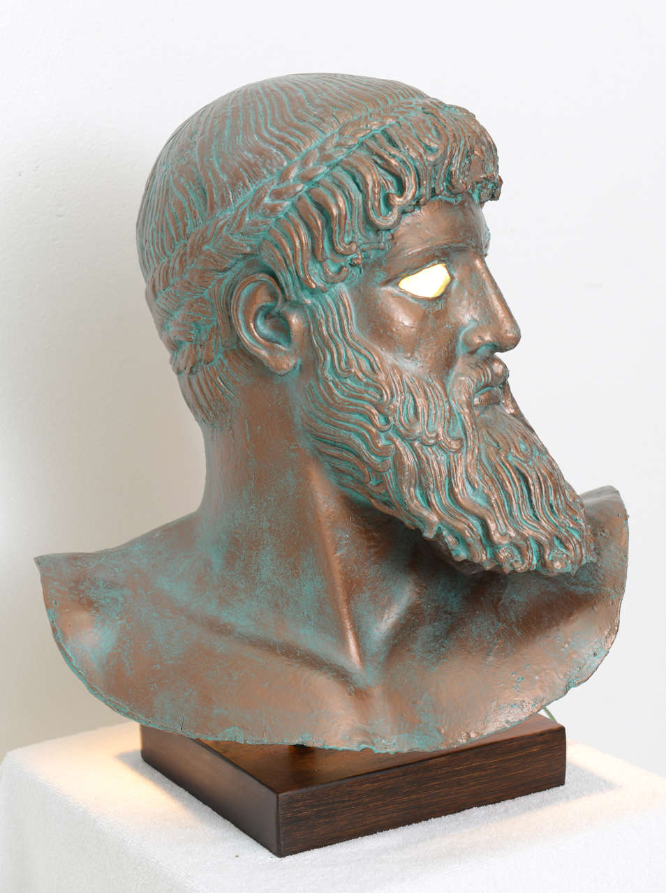 Neoclassical Style Etruscan God Light Sculpture at 1stDibs