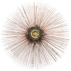 Mixed Metal Oversized Sunburst at 1stDibs