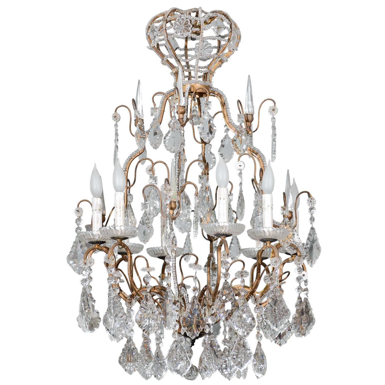 English Crown-Shaped Chandelier For Sale at 1stDibs | crown chandelier ...