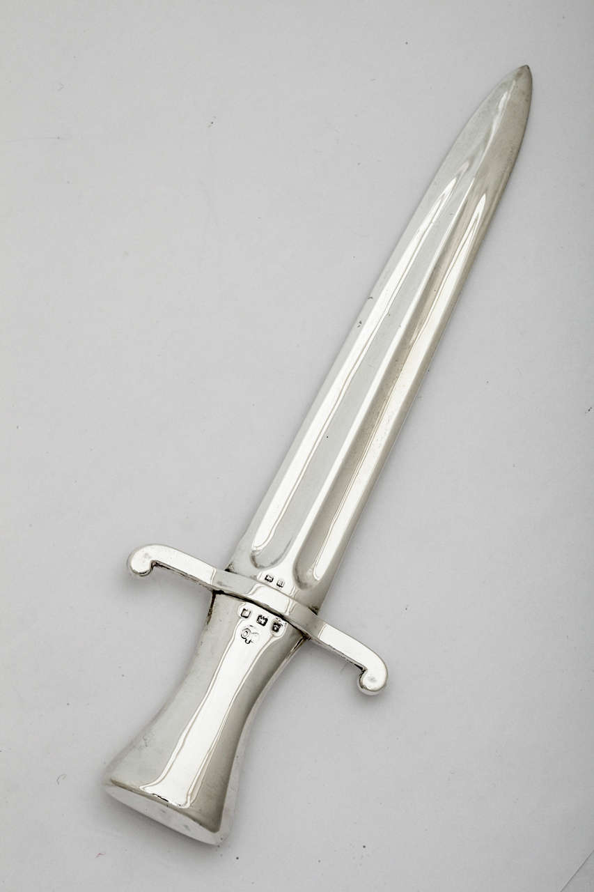 Large Sterling Silver Dagger Shaped Letter Opener at 1stDibs | real ...