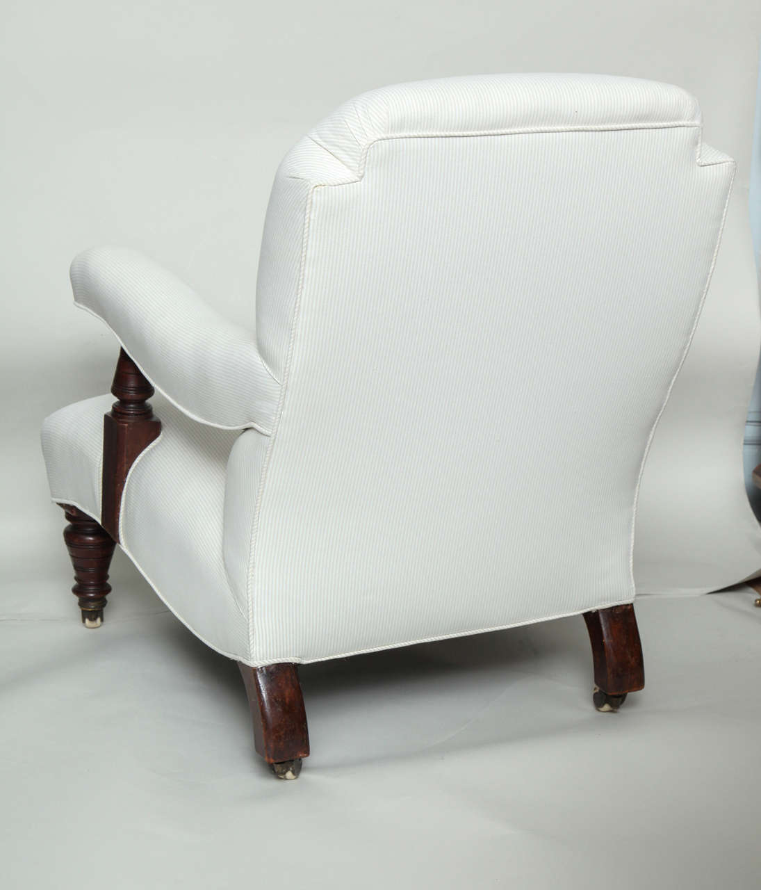 English Edwardian Open-Arm Club Chair at 1stDibs