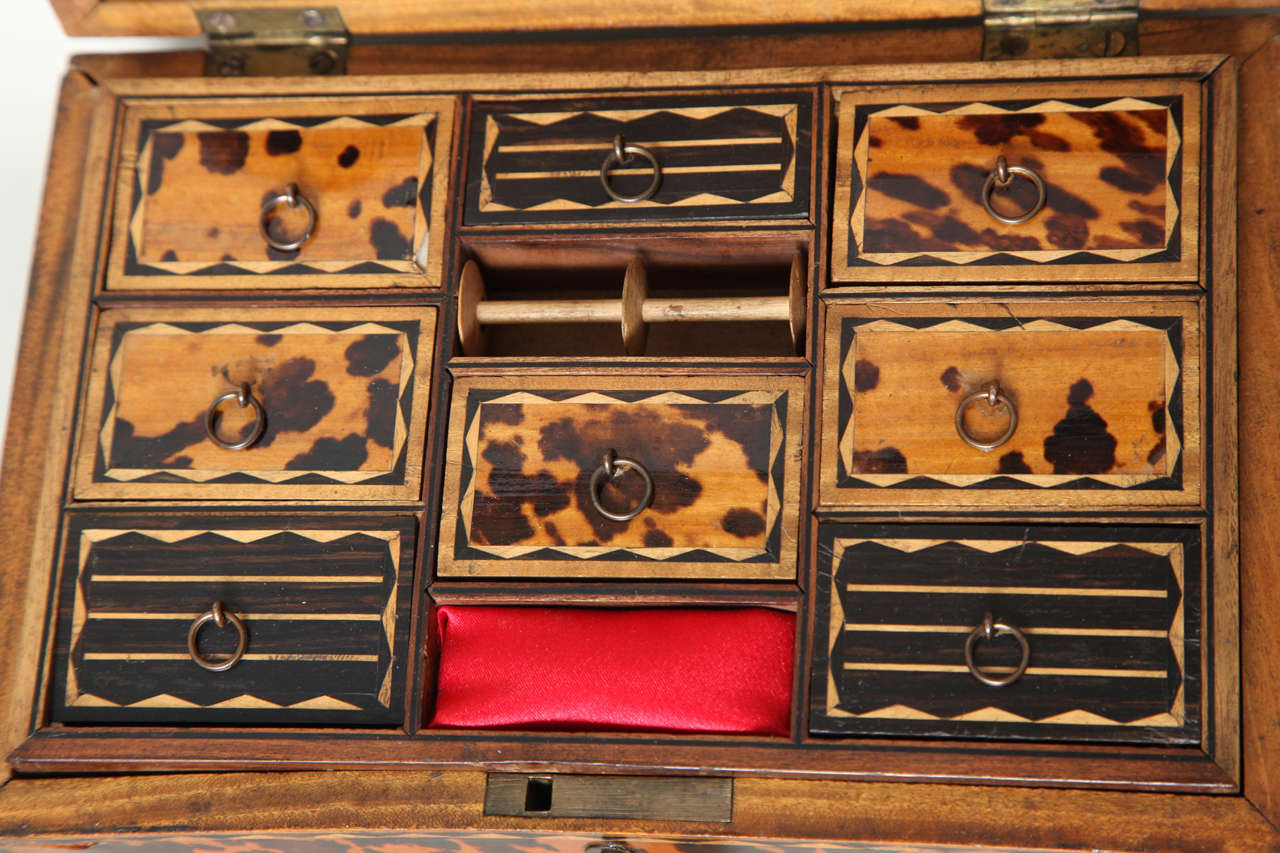 Early 19th Century Faux Tortoise Shell Inlaid Box For Sale at 1stDibs ...