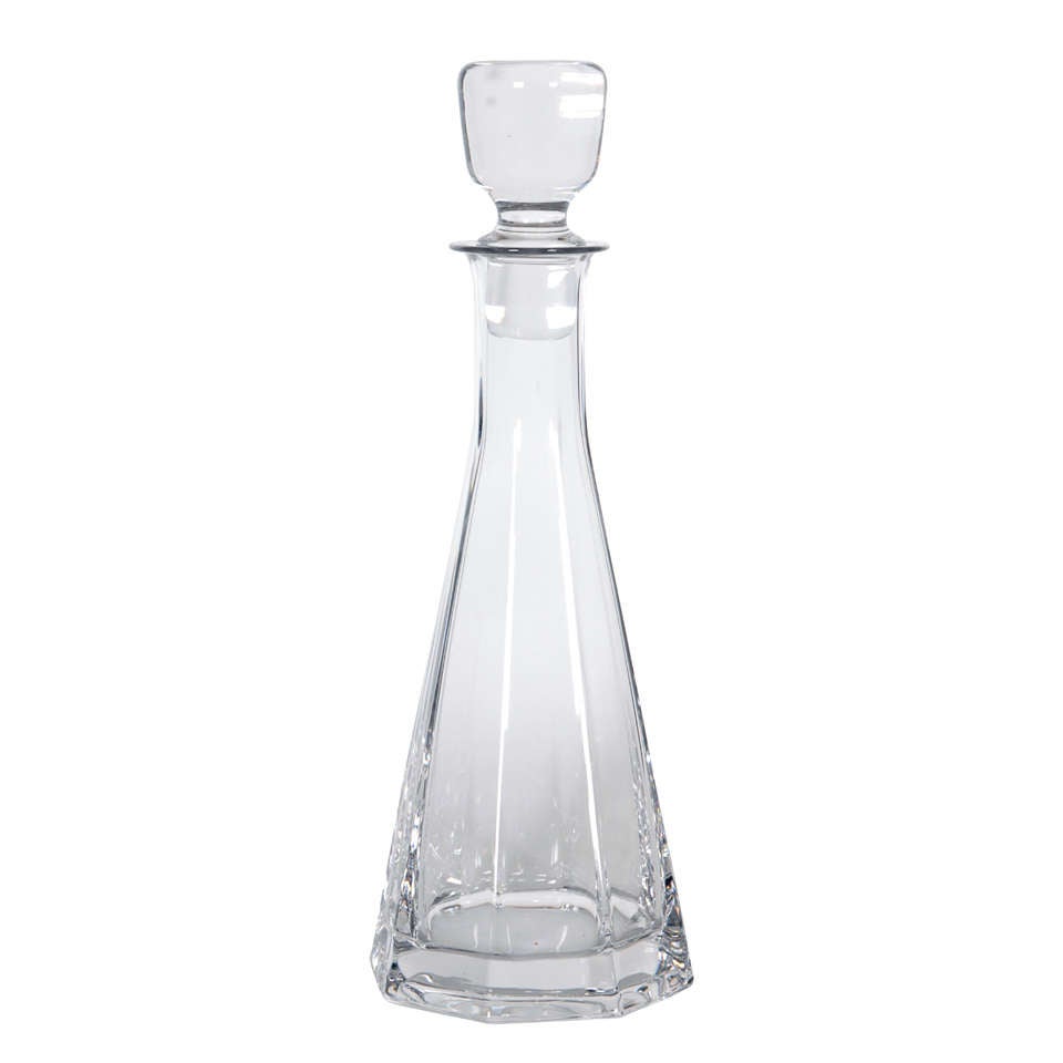 French Crystal Carafe For Sale at 1stDibs