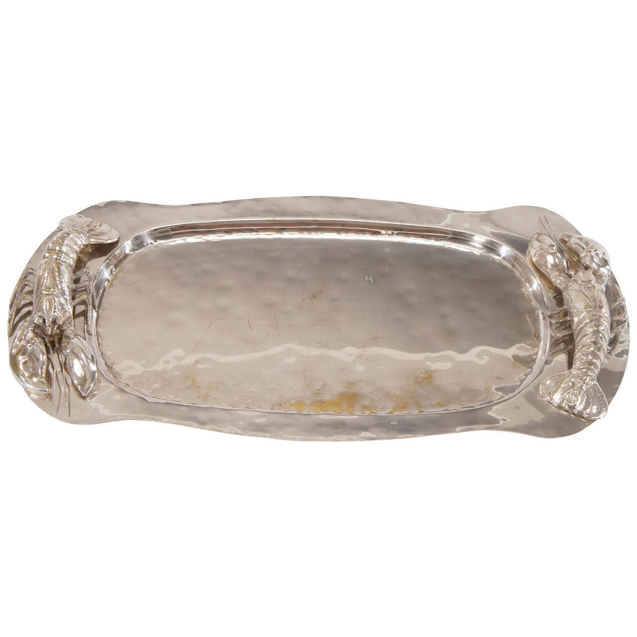 Franco Lagini Silver Plated Lobster Platter at 1stDibs