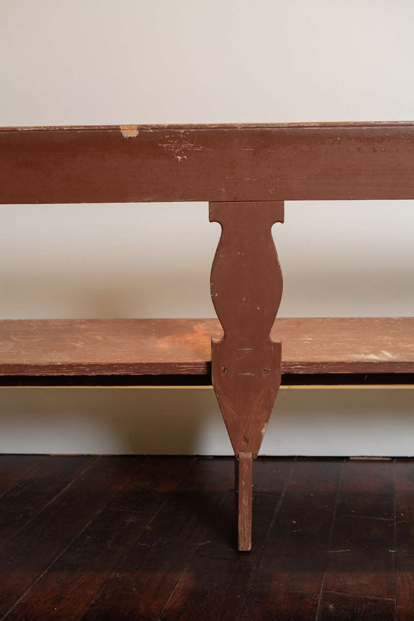 19th Century Federal Painted Bench For Sale at 1stDibs